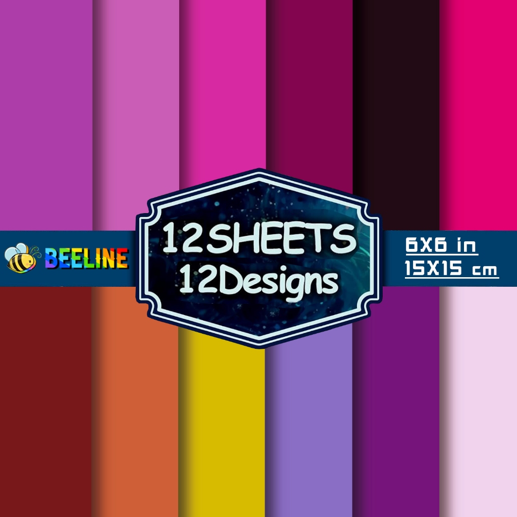 Beeline Purple Pattern Paper Gradient Scrapbook DIY Manual Photo Album ...