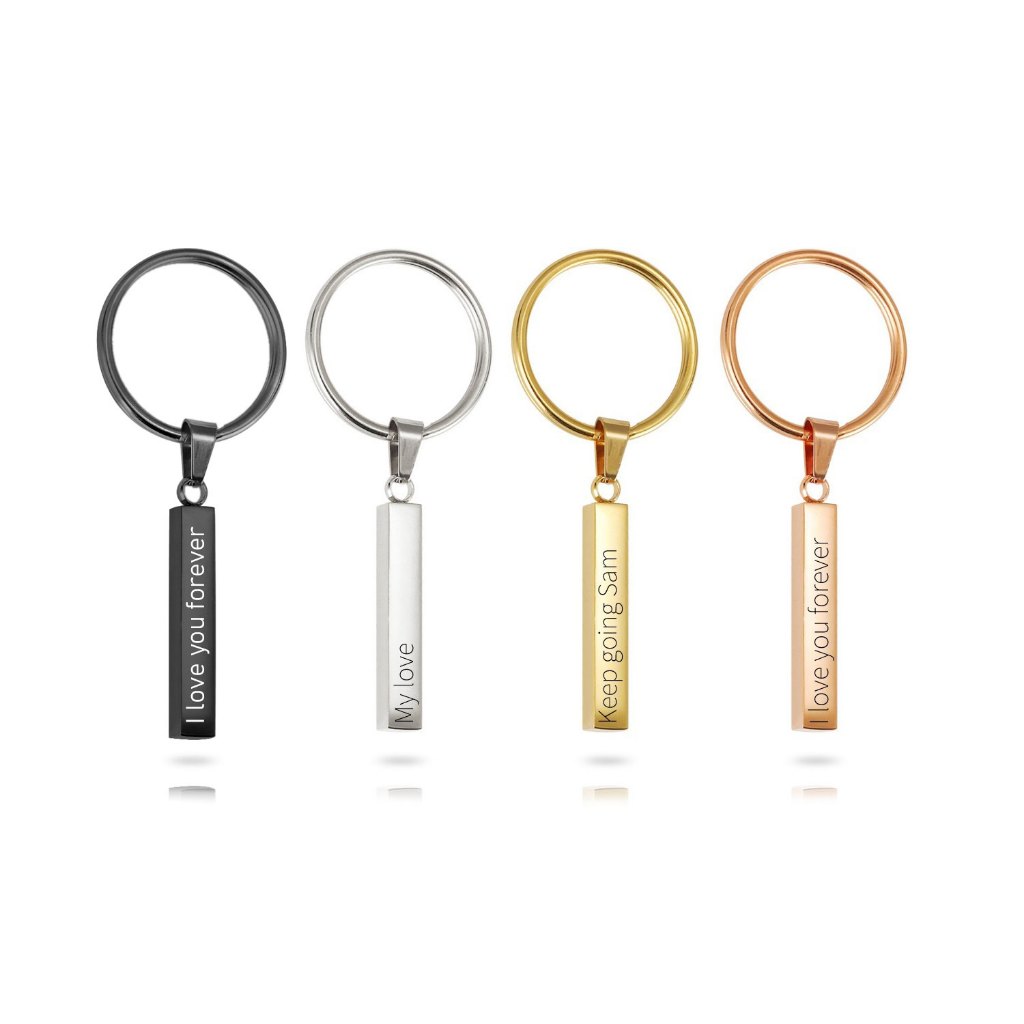 Free Engrave~ Four Sides Engraving Personalized Square Bar Custom Name ...