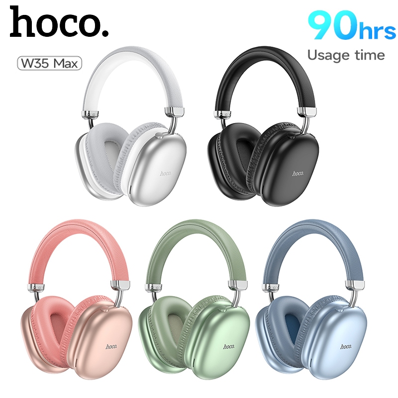 【Use Time: 90Hours】HOCO W35 Max Wireless Bluetooth Headphones Bluetooth 5.3 Super Long Battery ...