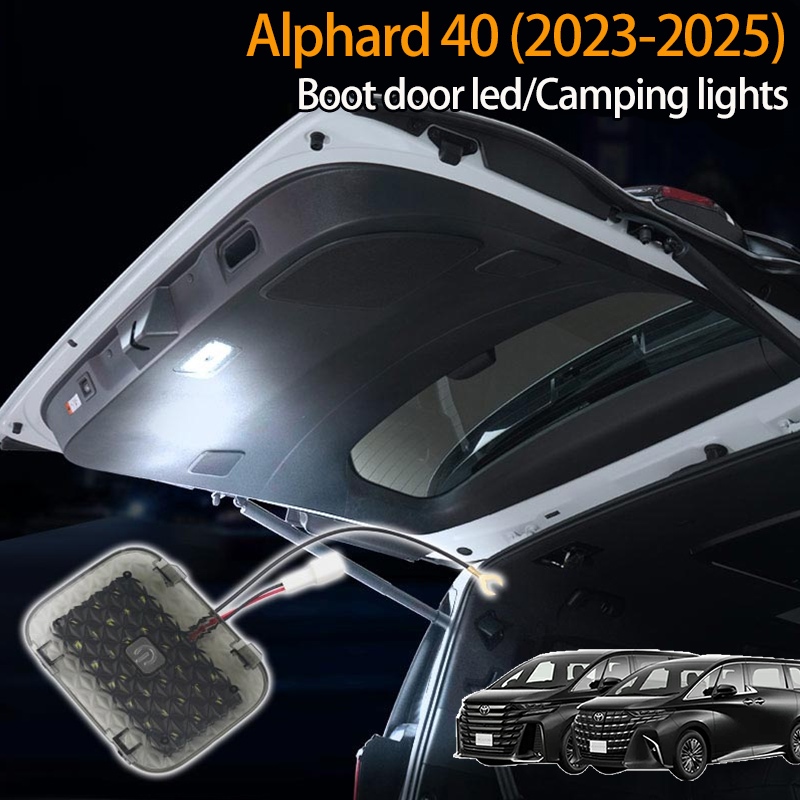 Alphard 40 vellfire 40 (2023.6-2027) Camping LED Boot door light touch ...
