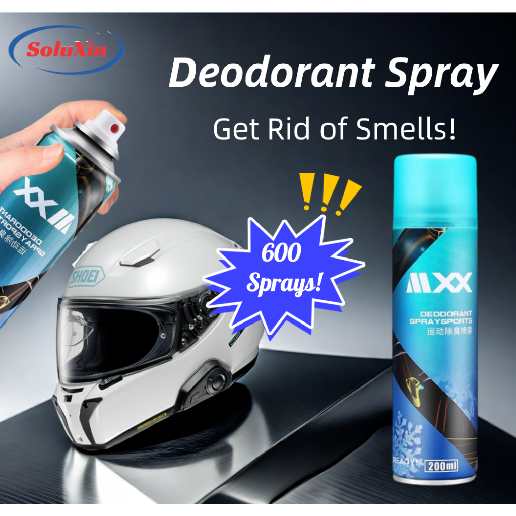 【NEW ARRIVAL】SoluXin Helmet Deodorant Spray Helmet Freshener 200ml ...