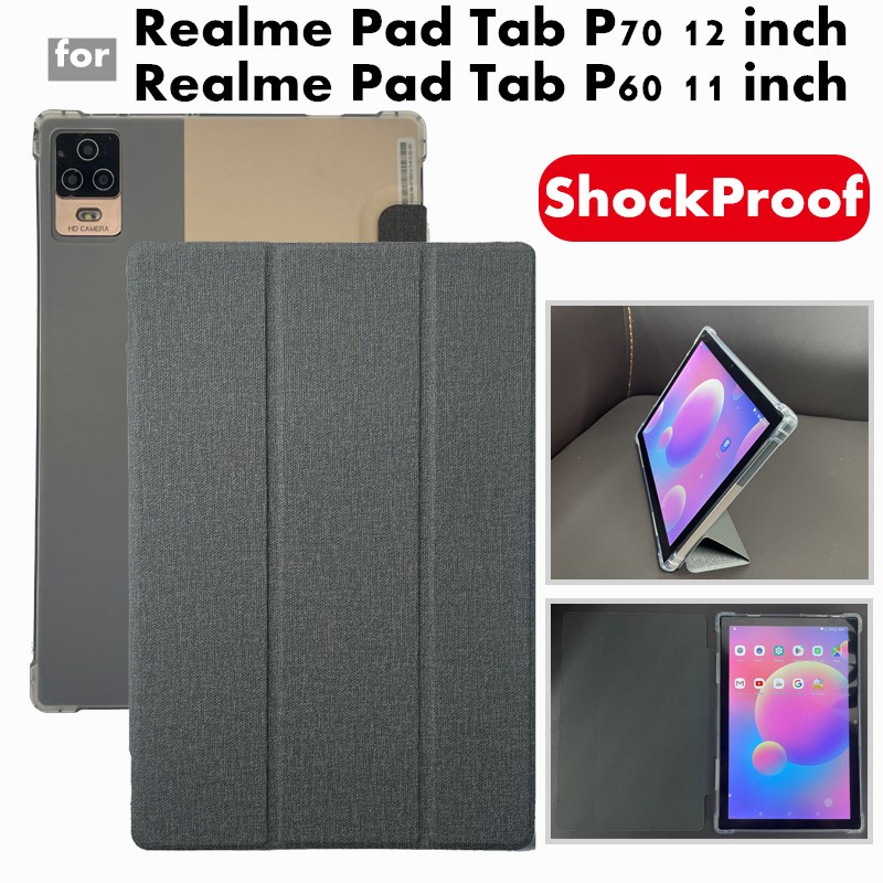 Flip Case for Realme Pad Tab P70 Pro 12 inch Tablet Ultra-thin PU ...