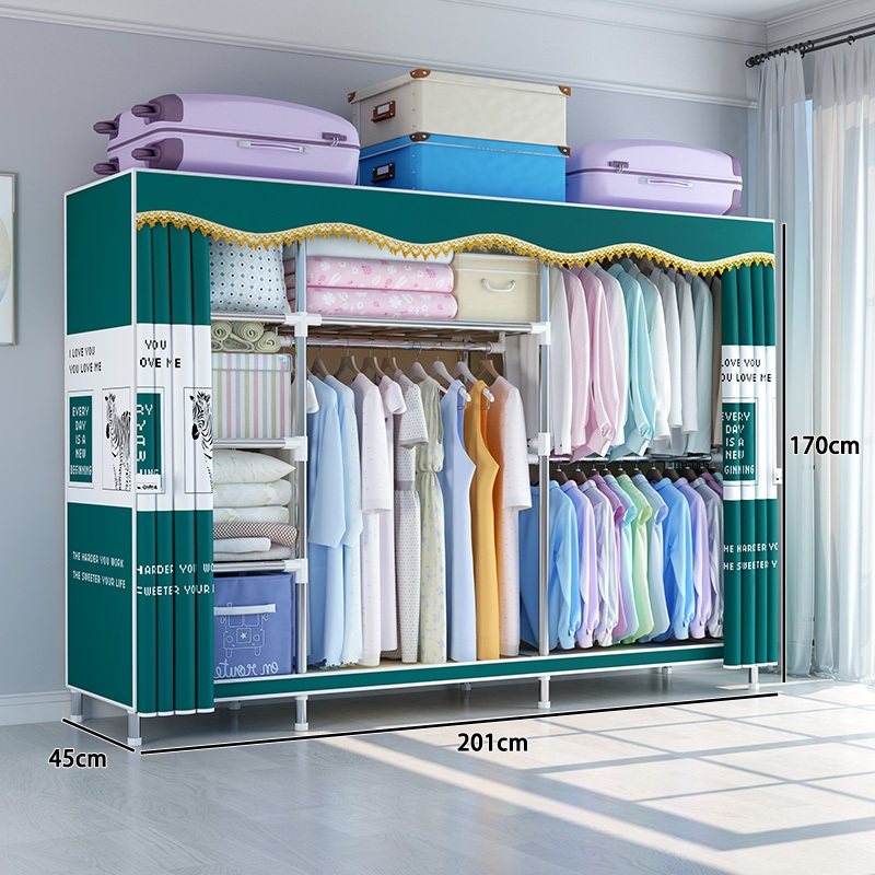 LiGO Clothes Wardrobes diameter 20mm cloth wardrobe Almari Baju Rak ...