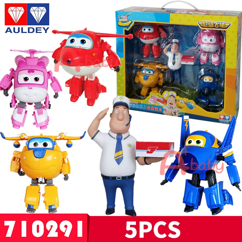 [A+baby] 5Pcs Super Wings 15cm Big Original Auldey Toys Action Figure ...