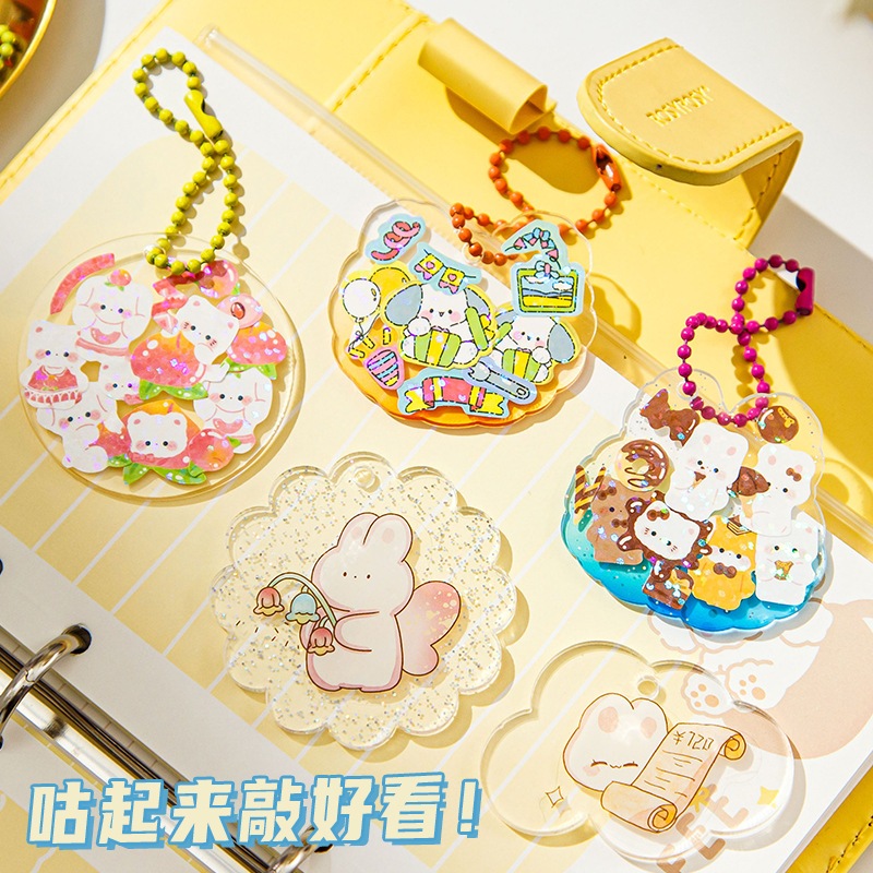 Acrylic Goo Card Sticker Kawaii Guka Material DIY Keychains Deco ...