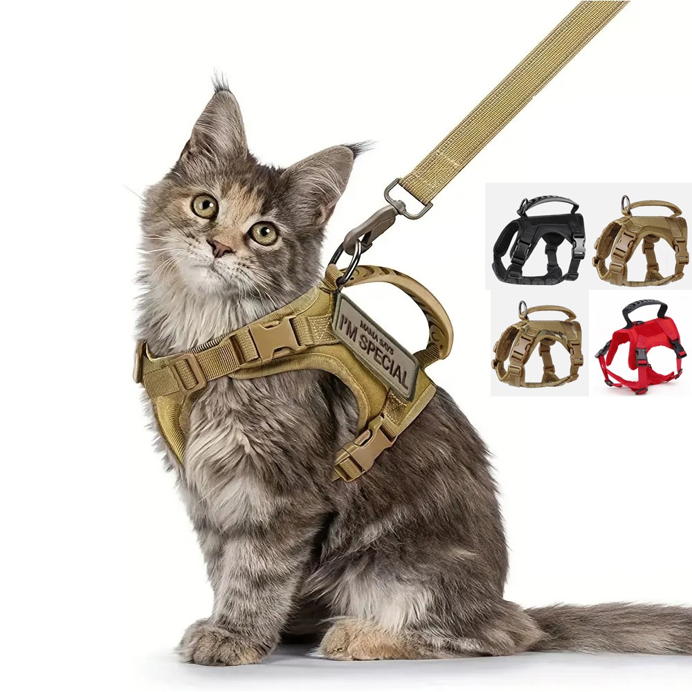Outdoor cat vest Waterproof cat clothes cat chest strap Special vest ...