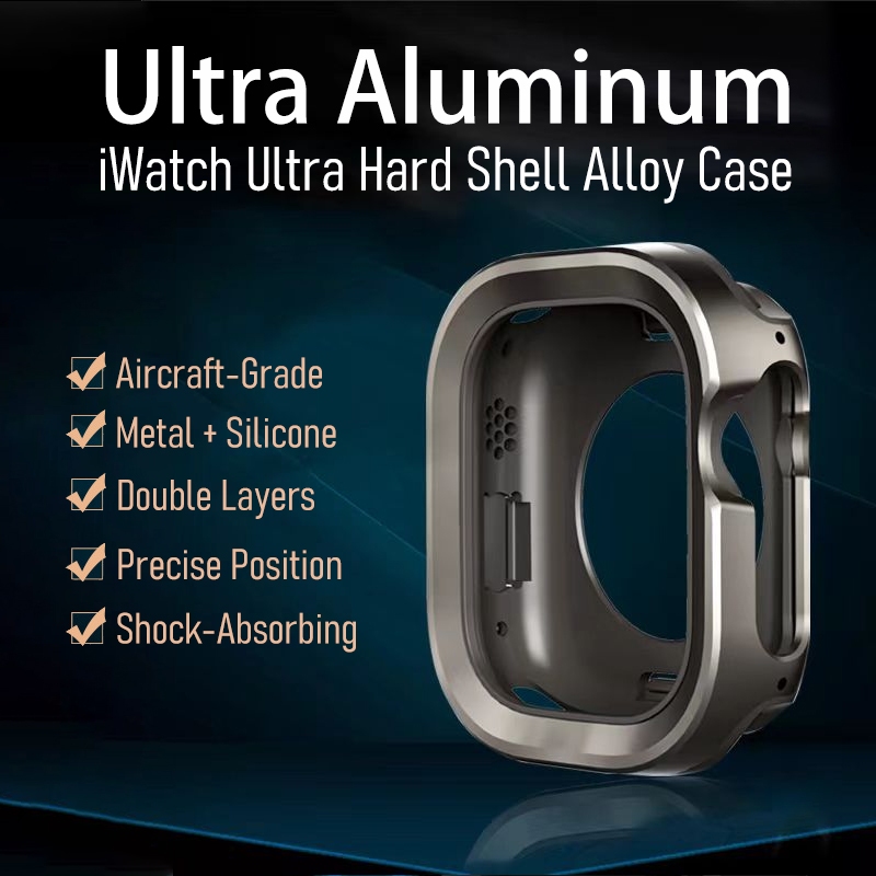 Titanium Alloy Case for iWatch Ultra2 49mm 45mm 44mm Protector Shock ...