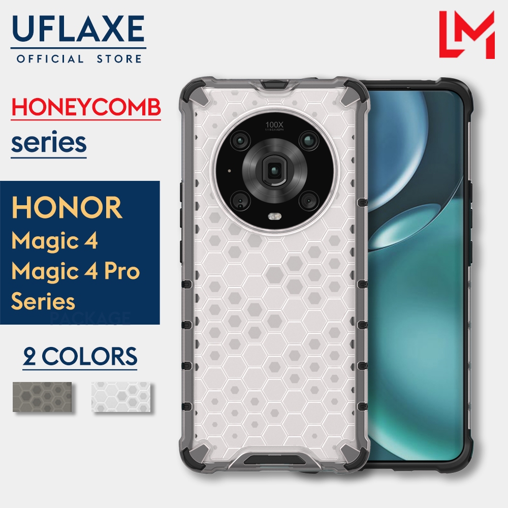 UFLAXE Honeycomb Shockproof Hard Case for Honor Magic 4 / Magic 4 Pro ...