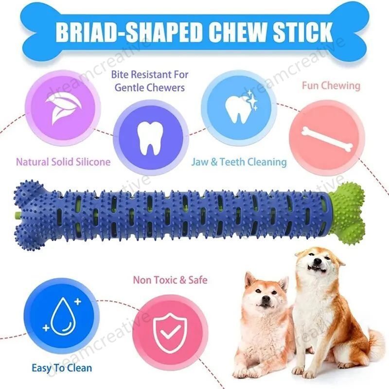 CHEWBRUSH Dog ToothBrush Dog Toys Pet Chew Toys Remove Bad Breath ...