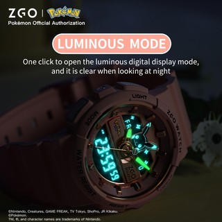 【Hot items】ZGO x Pokemon Pikachu jam tangan Original Electronic Watch ...