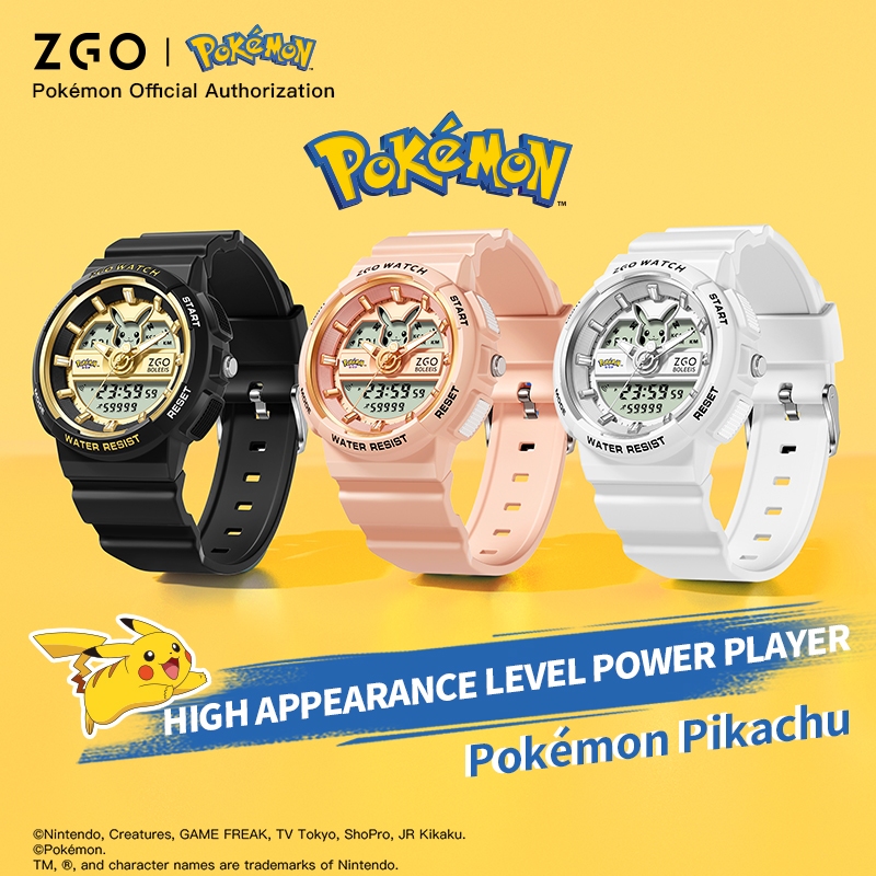 【Hot items】ZGO x Pokemon Pikachu jam tangan Original Electronic Watch ...