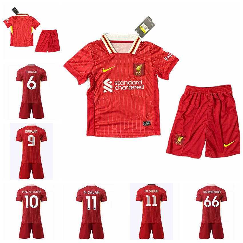2024-25 Season Liverpool Home Football Kids Jersey Set Alexander-Arnold ...
