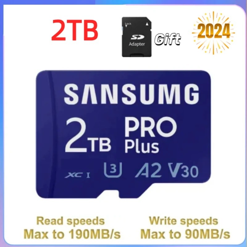Original Micro SD Card 2TB 1TB Memori Memory Card Class 10 TF MicroSD TF Cards SDXC 1TB U3 4K ...
