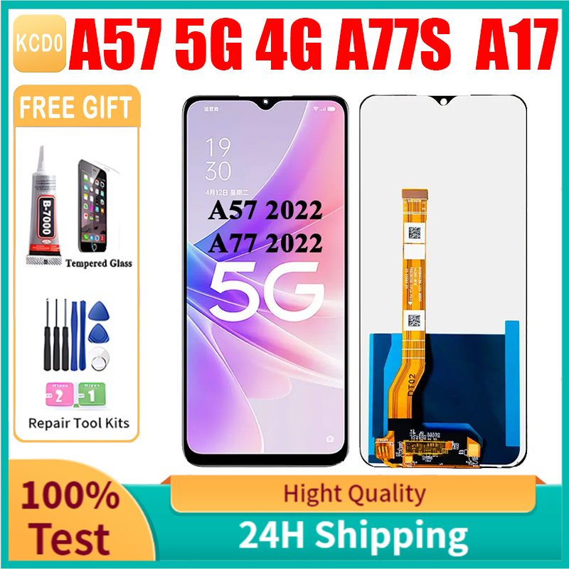 Original LCD For OPPO A18 A38 A77 A57E A17K A775G A785G A77s A57-4G A58 ...