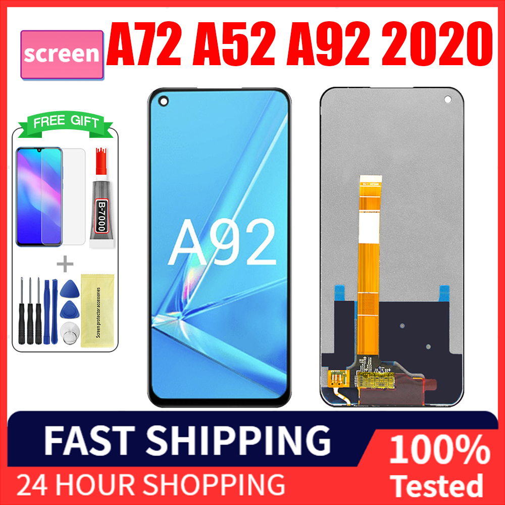 Original For OPPO A72 A52 2020 A92 2020 CPH2059 LCD Display Touch Screen Parts CPH2061 CPH2069 ...