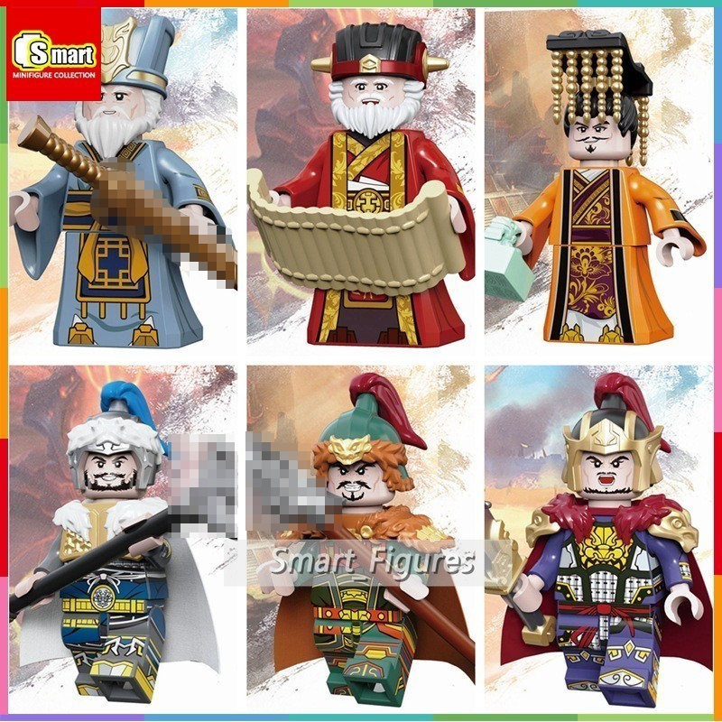Three Kingdoms Series Minifigures Five Tiger Generals Liu Biao Sun Jian ...