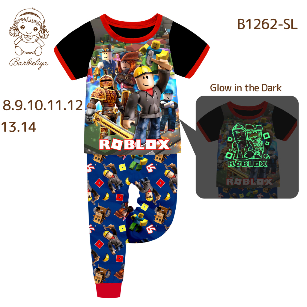 【In Stock】2024 New Baju B1262SL Barbieliya Boy Short Sleeve Roblox ...