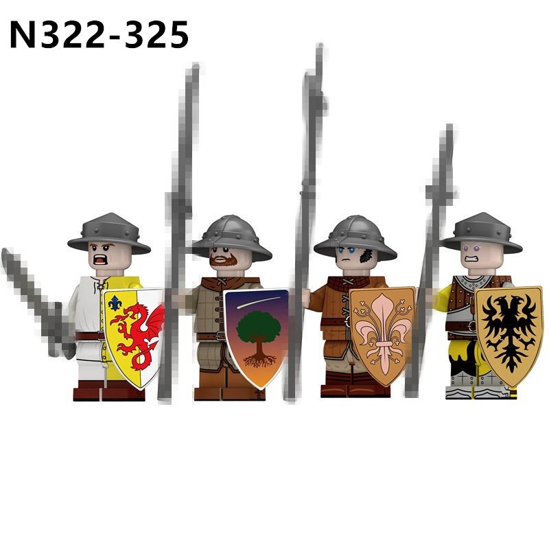 Block Toys Medieval Militia Figure Eagle Ninika Old Fraz Building Block ...