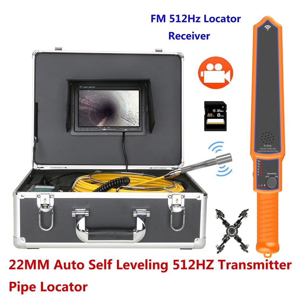 Drain Pipe Draining Plumbing Sewer Pipe Inspection Camera Video ...