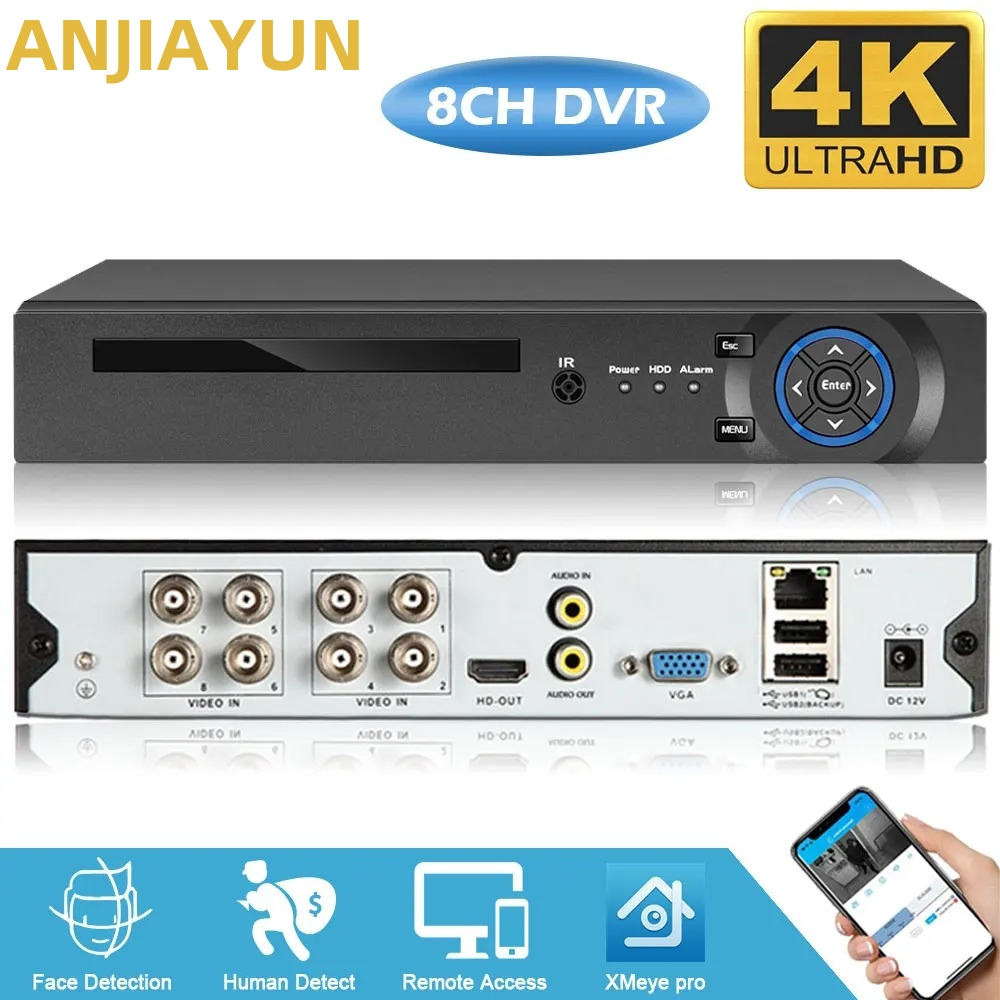 Xmeye Smart Dvr Nvr 4/8/16 Channels 5MP-N 4K Video Surveillance ...