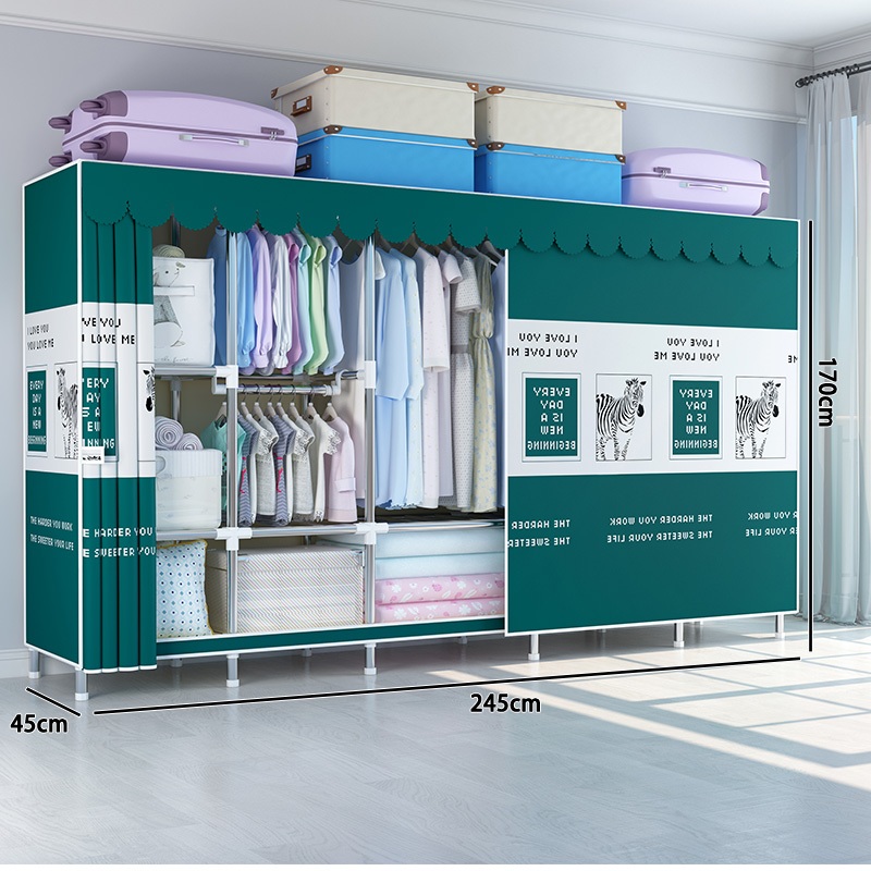 LIGO Simple Wardrobe Modern Simple Cloth Wardrobe Booth Entinction ...