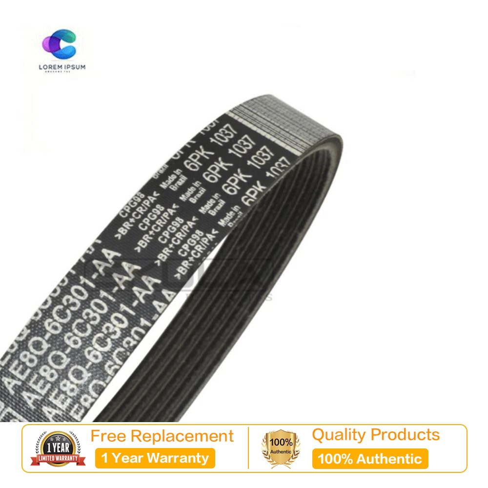 Ford fiesta car drive V-Ribbed belt AE8Q-6C301-AA | Shopee Malaysia