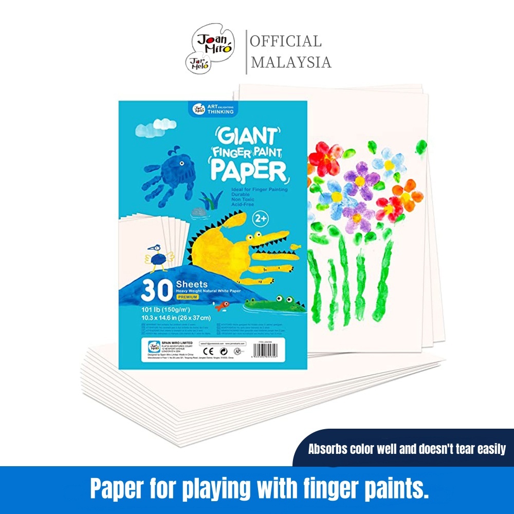 Jar Melo Finger Paint Paper 30 Sheets10" X 15" Large Finger Painting ...