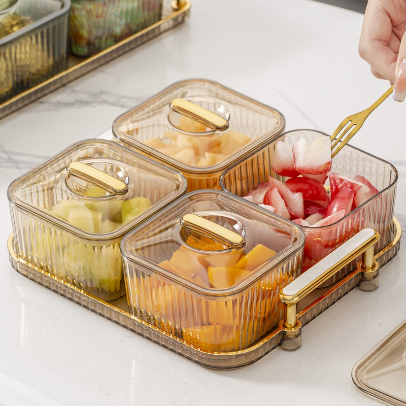 Luxury Style Nordic Food Container Dried fruit SnackStorage Food Tray ...