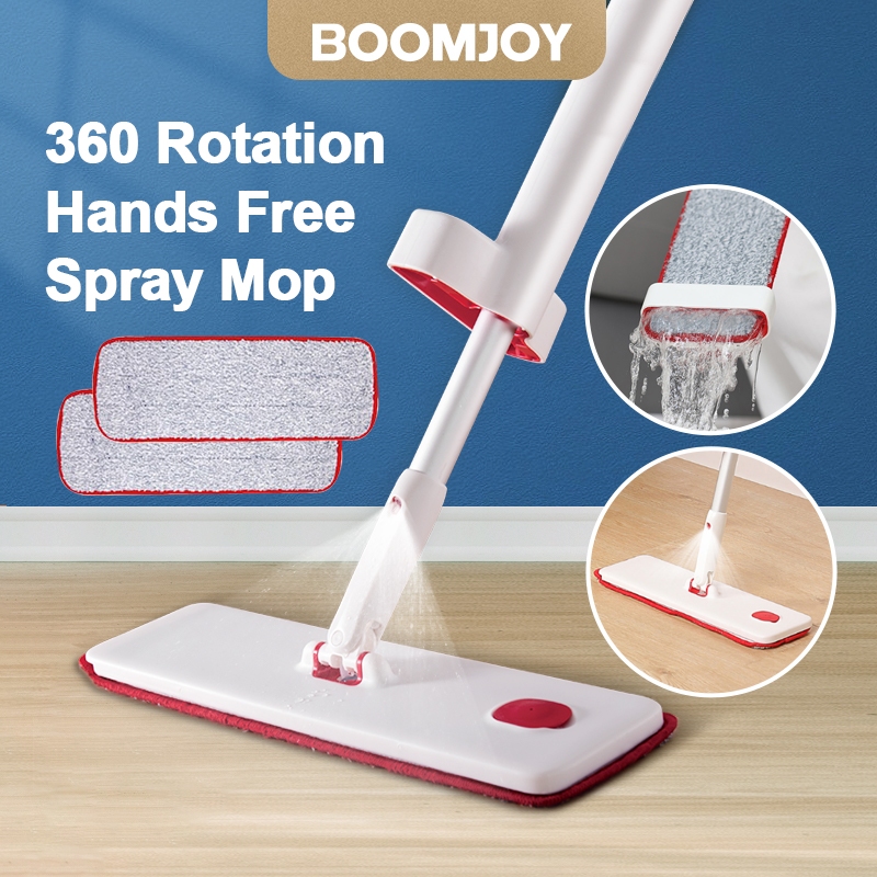 BOOMJOY 360 Rotation Handwashing Handle Spray Mop 喷水拖把 | Shopee Malaysia