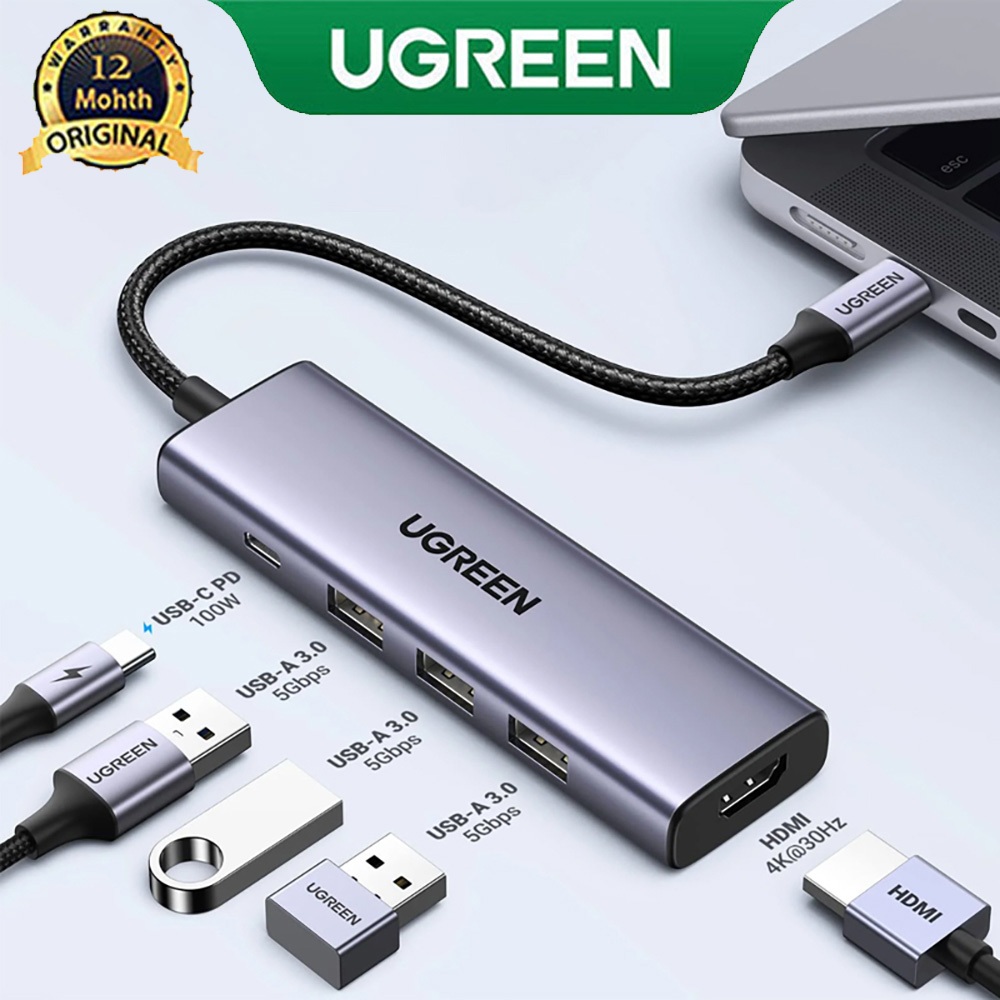Ugreen USB-C 5-In-1 Multifunction Adapter | Shopee Malaysia