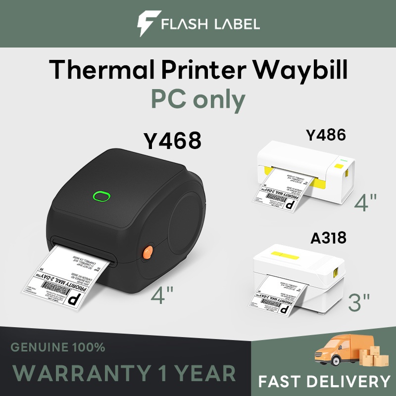 Flashlabel Thermal Sticker Printer-PC only Air waybill Printer A6 A7 ...