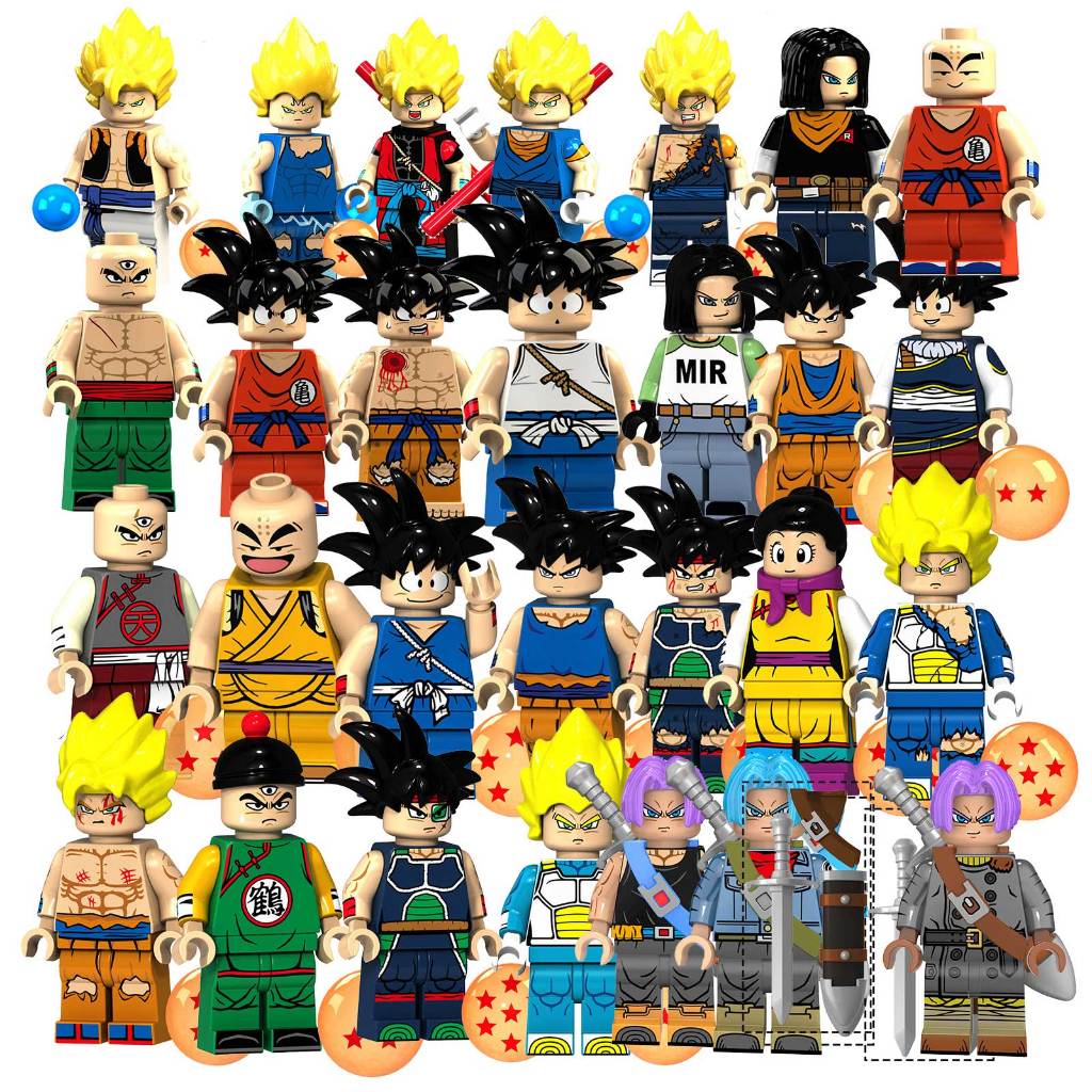 Dragon Ball Z Anime Cartoon Goku Vegeta Dragon Buliding Blocks Bricks ...