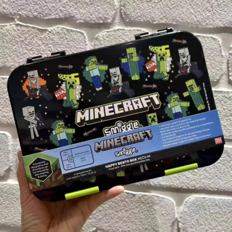 Australia Minecraft Student Happy Bento Lunchbox BPA Free Tritan ...