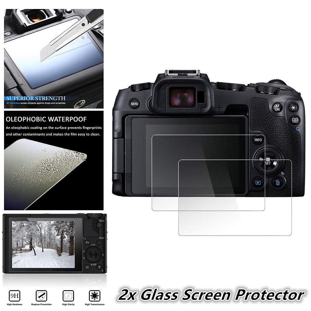 2x Tempered Glass LCD Screen Protector For Canon EOS R R50V R100 R50 ...