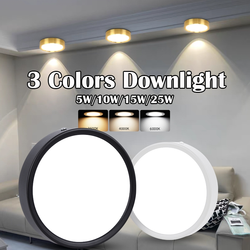 Pin Lights Led Downlight Ceiling Light 3 Colors Golden Spotlight 5/10 ...