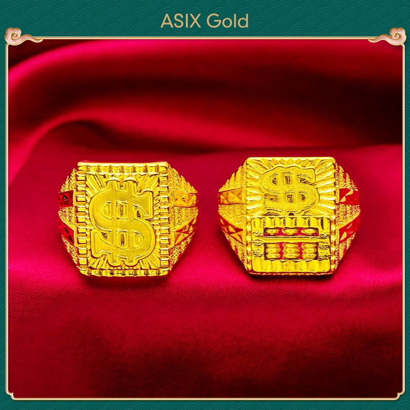 Emas 916 Ring 24K Gold Plated Korean Gold 916 Bangkok Gold 18K Saudi ...