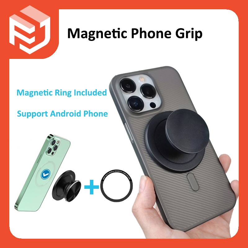 Magnetic Phone Grip with Swappable Top for Phones Tablets | Shopee Malaysia