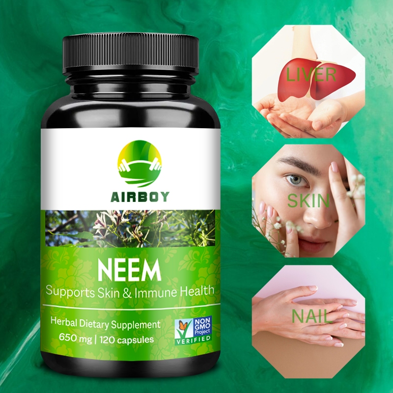 NEEM, Herbal Dietary Supplement 650 mg | 120 Capsules - Supports ...
