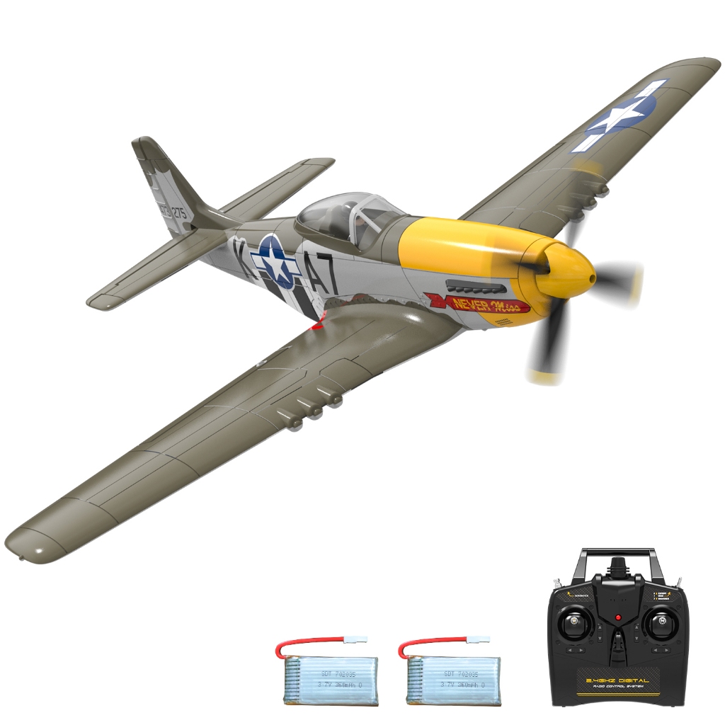 VOLANTEXRC RC Plane 2.4Ghz Mustang P51D 500mm Wingspan Fixed Wing EPO ...