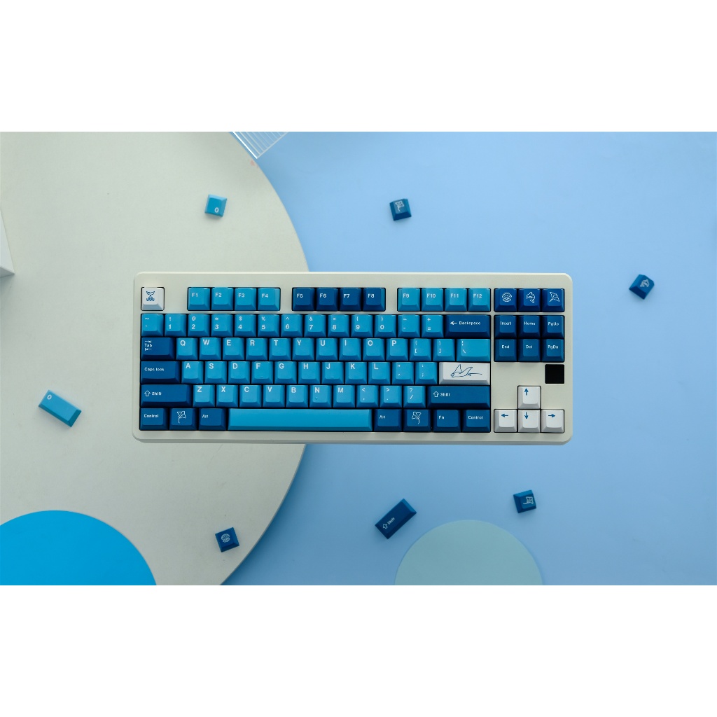 GMK Manta Keycap 129 Keys PBT Material Cherry Profile DYE-SUB Personalized For Mechanical ...