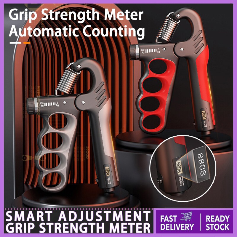 Hand Grip Exercise 100KG Adjustable R Type hand Gripper Counter ...
