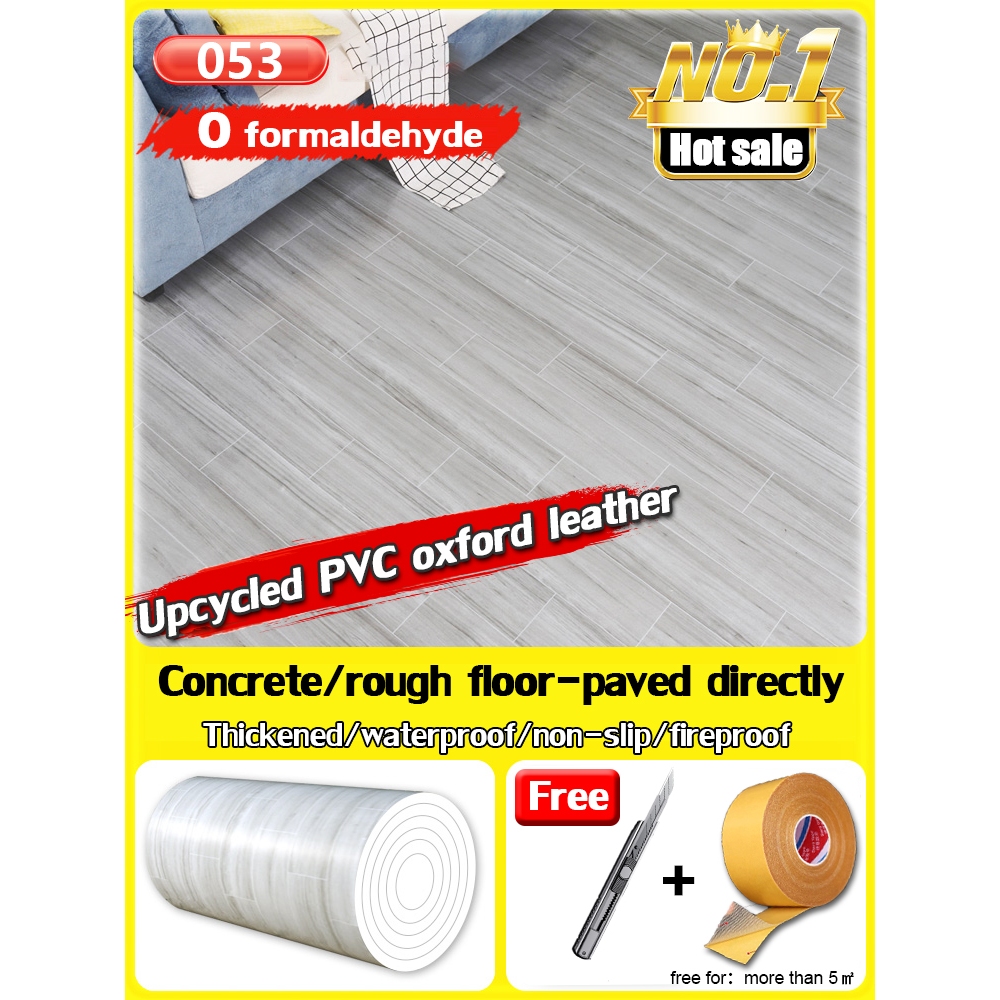 Tikar Getah tebal 1 gulung vinyl flooring 3MM Upcycled PVC oxford ...