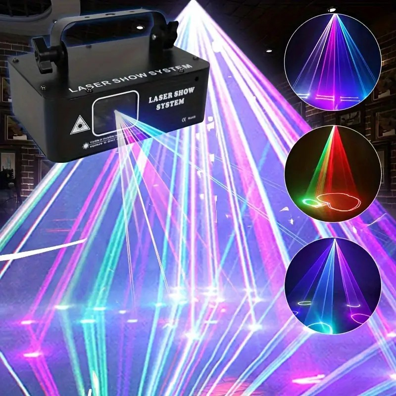 NEW 500mw Stage Light RGB Laser Beam Line Scanner Projector DJ Disco ...