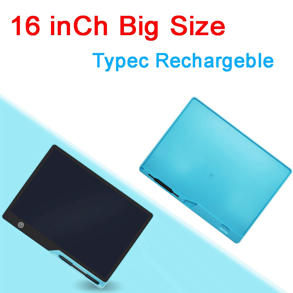 【MY Local Stock】16 Rechargeable LCD Writing Tablet Colorful Word Smart ...
