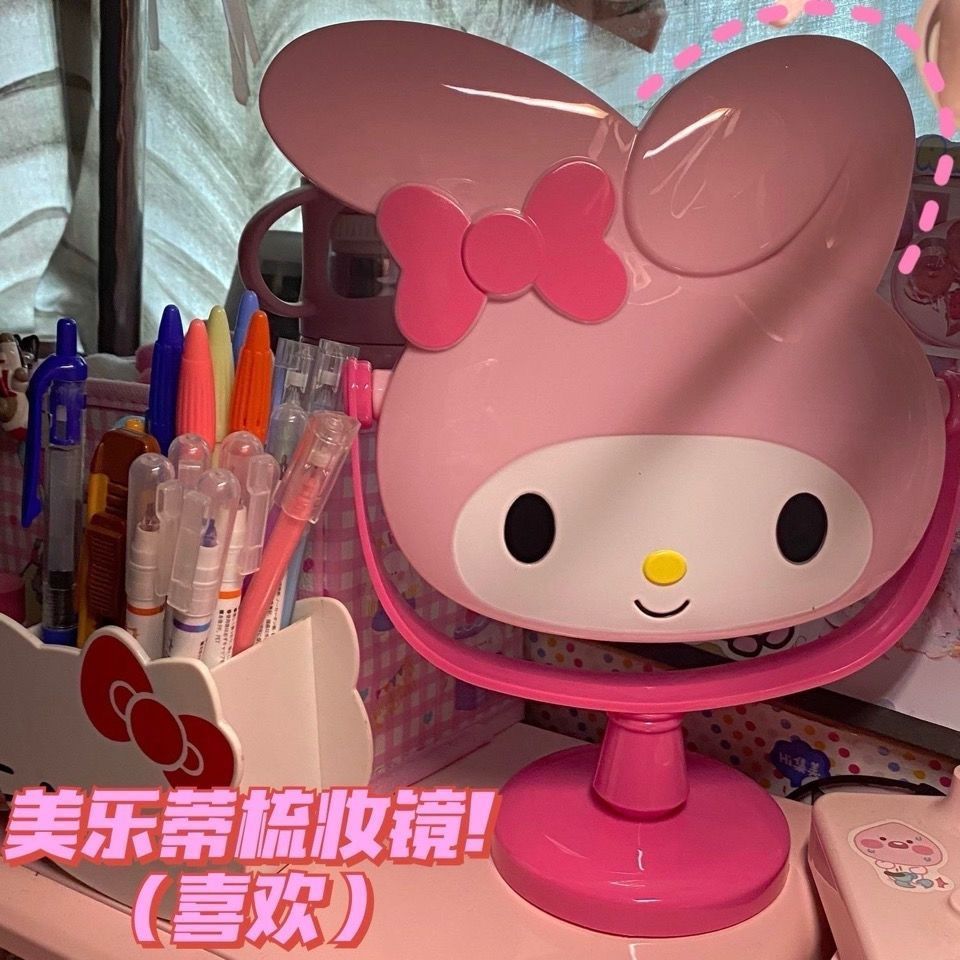 Ohaya 丨 ins hello kitty Makeup Mirror Melody Desktop Desktop Mirror ...