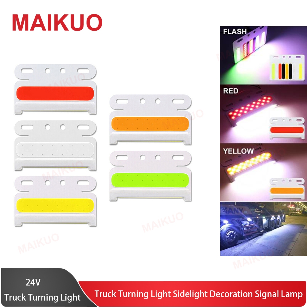 24V Truck Turning Light Sidelight Decoration Signal Lamp Lorry Night ...