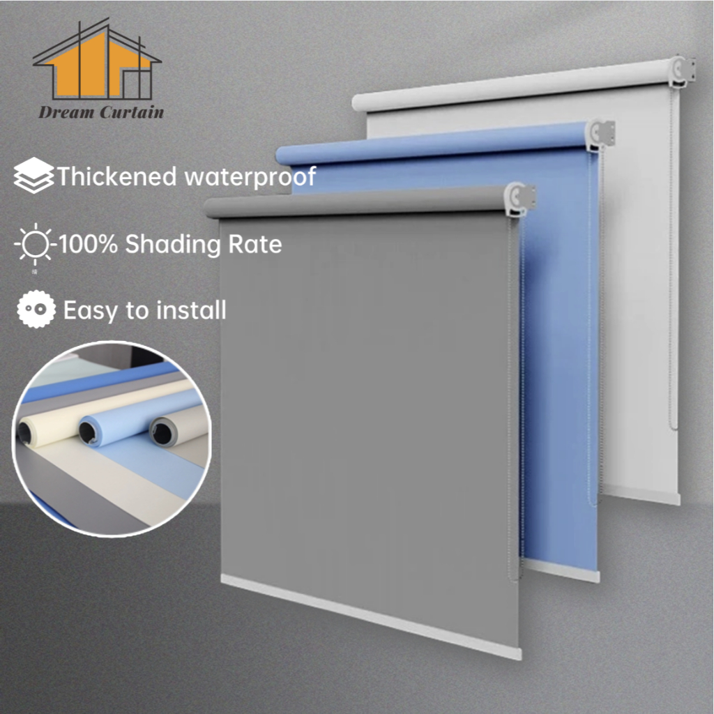 Blind Straw curtain Roller Blind Full Blackout 2024 New Style Shade ...