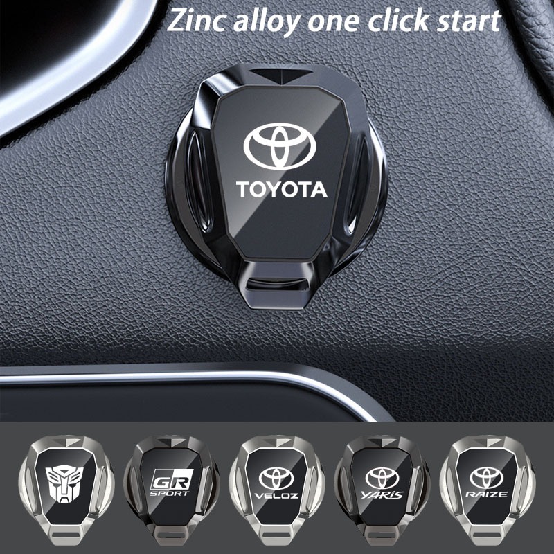Toyota car New one click start modification button decoration zinc ...