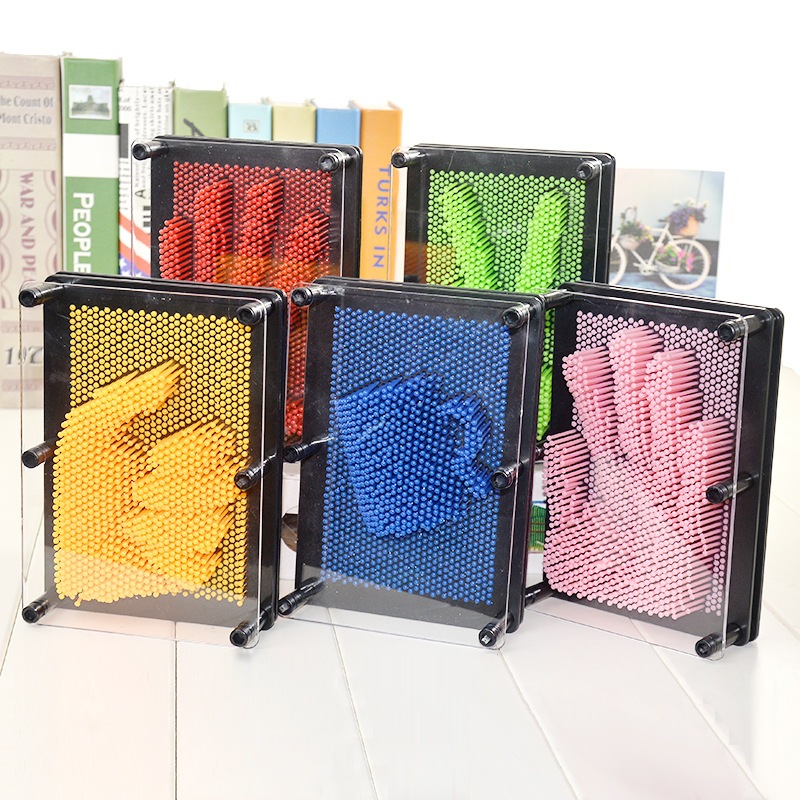 New 3D Clone Pixel Art Building Block Toy Colorful Pin Art Clone Face ...