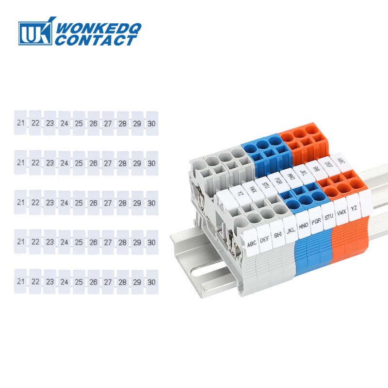 Terminal Block Marker Strip Lable ZB3.5/ZB4/ZB5/ZB6/ZB8/ZB10 ZBFM3.5/ZBFM5/ZBFM6 Number/Blank ...
